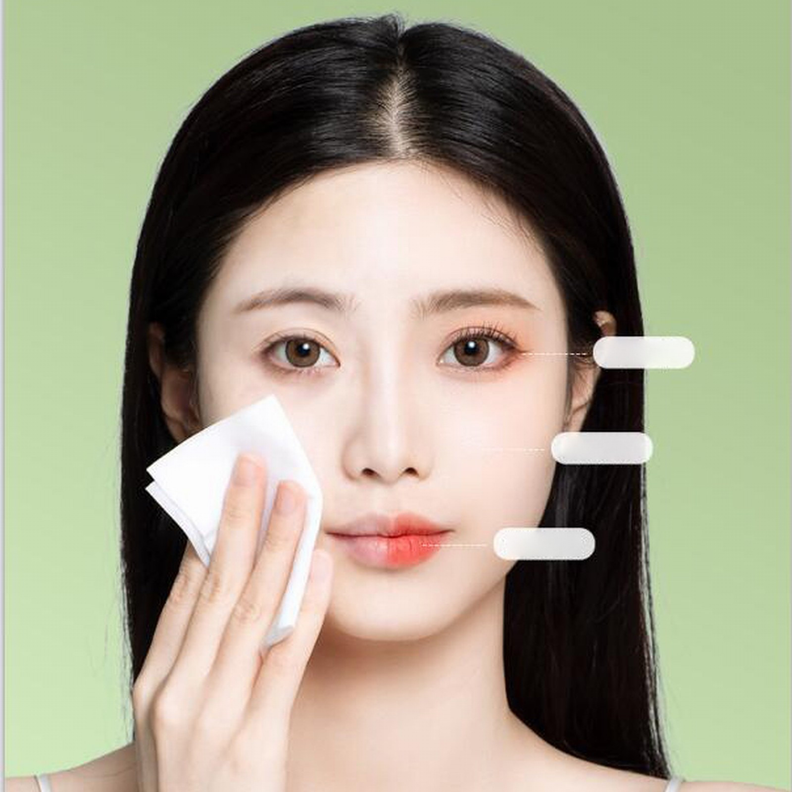 Makeup Tools 60 Pieces Extractive Disposable Cleansing Makeup Remover ...